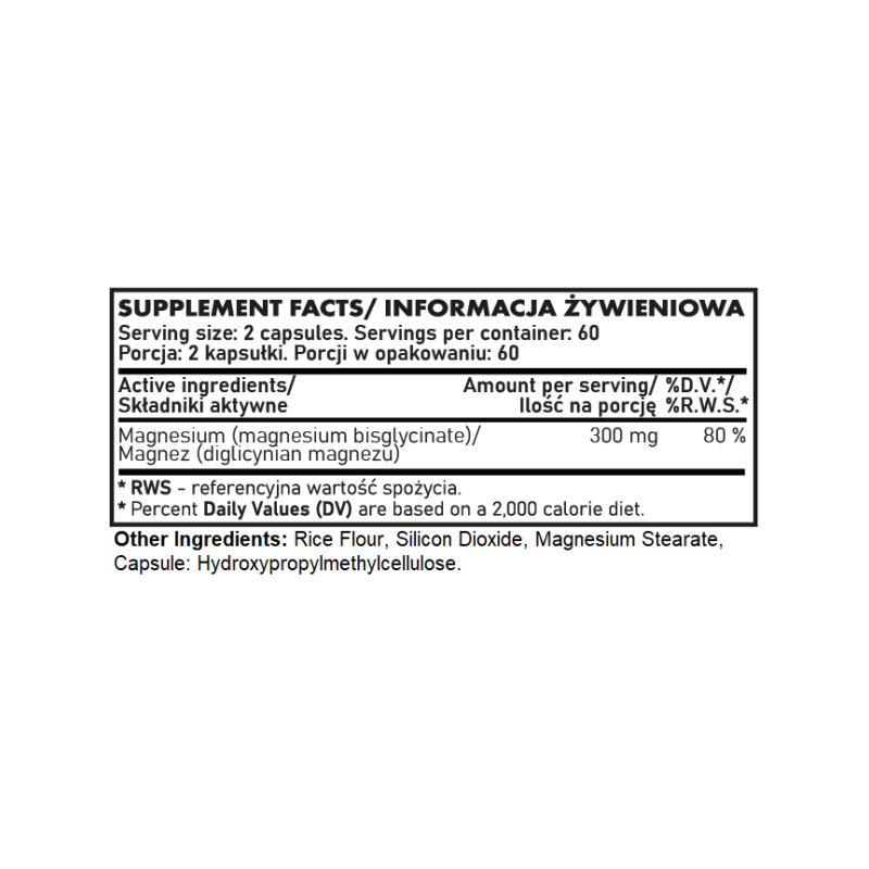 Phenom Bisglycinian Magnezu 300mg 120kaps.